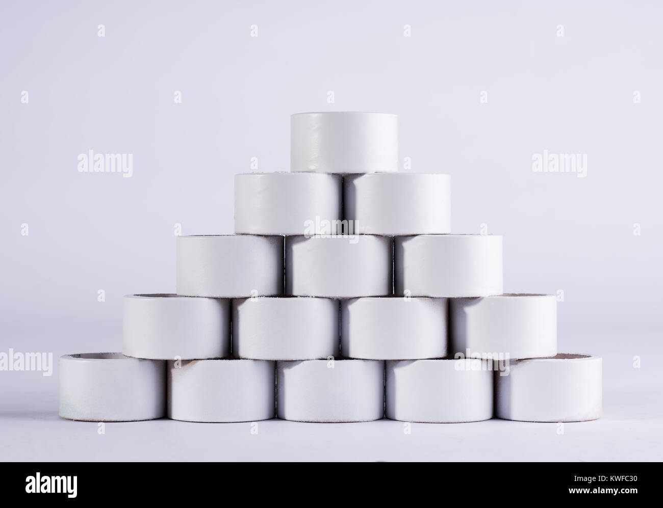 Round white colored rings Stock Photo - Alamy