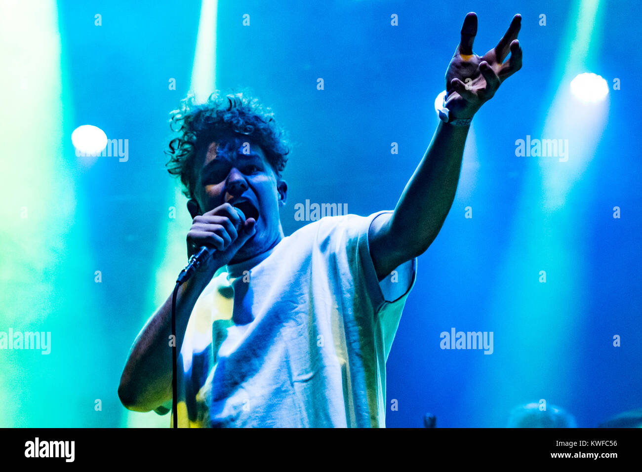 The Danish singer and multi-instrumentalist Martin Hedegaard performs a ...