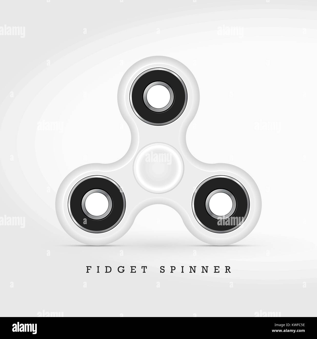 Hand Fidget Spinner Toy. Realistic Vector Illustration Stock Vector ...
