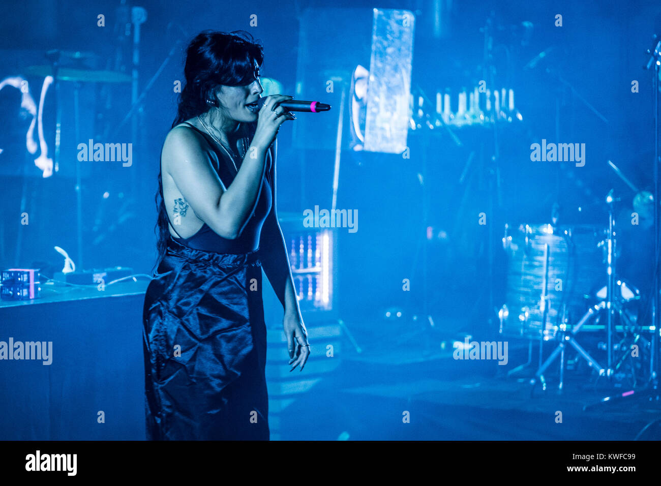 The Iranian singer Sevdaliza performs live at a Red Bull Music Academy ...