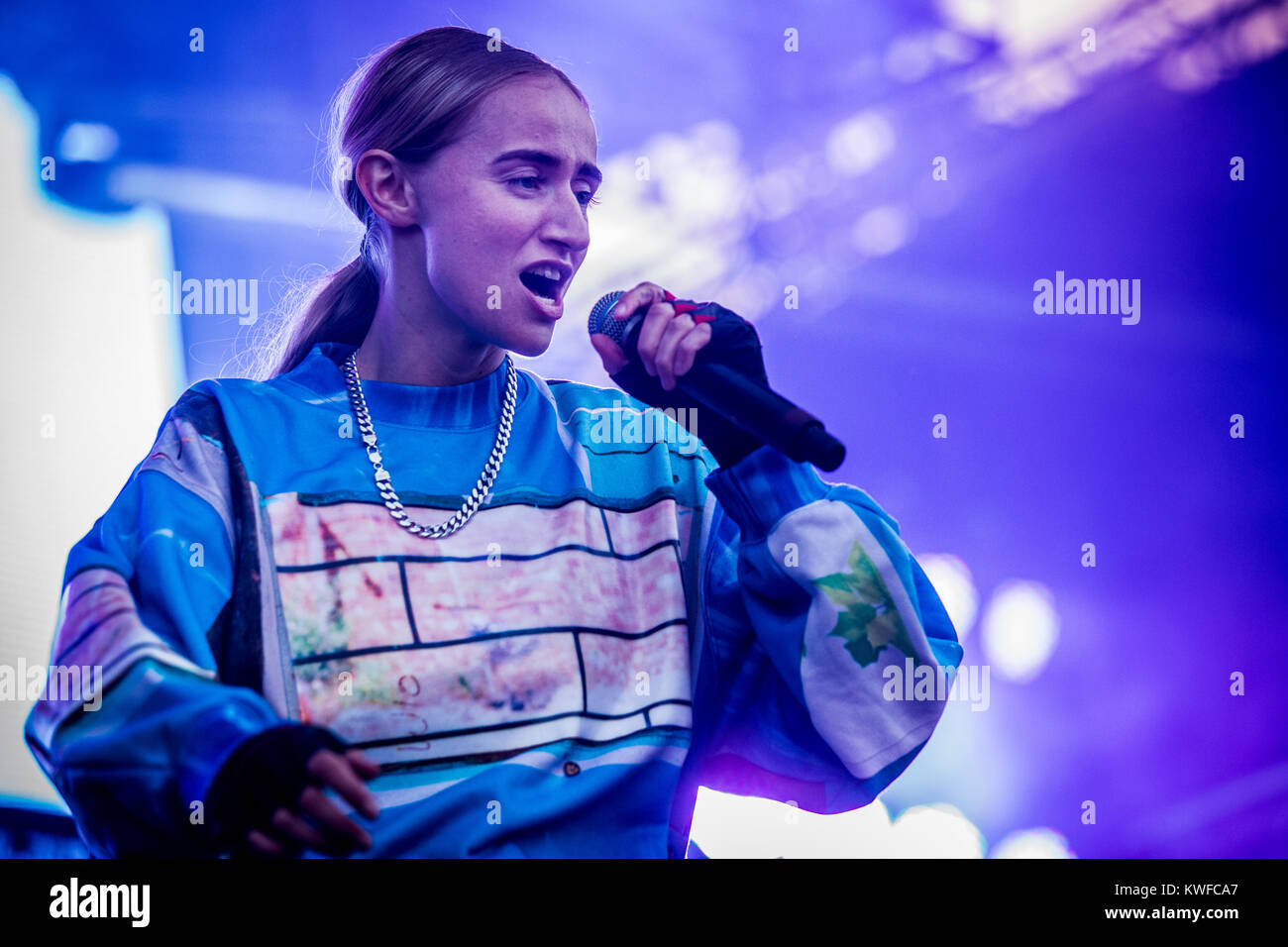 The Swedish rapper Silvana Imam performs a live concert at the Danish ...