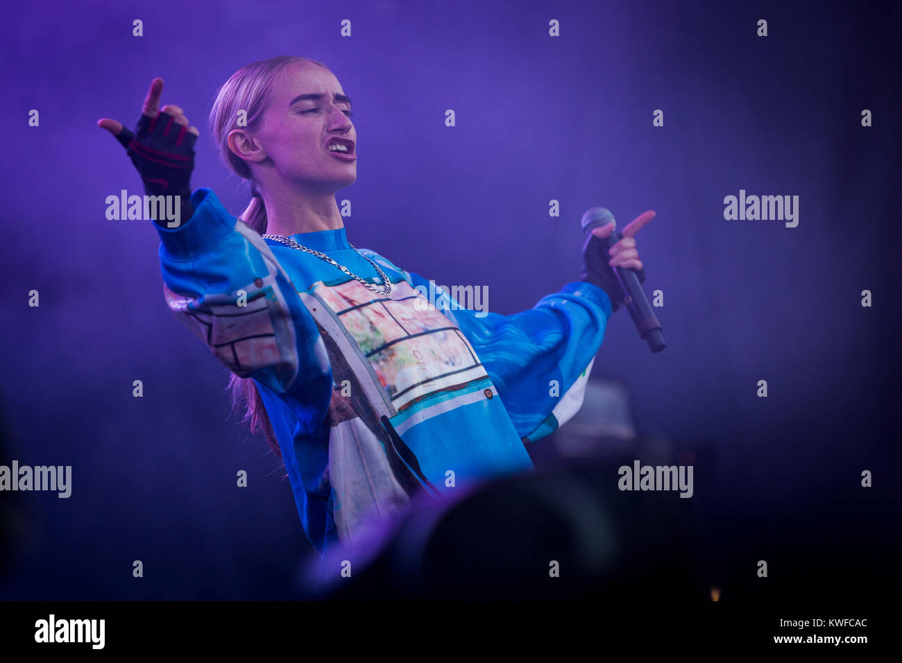 The Swedish rapper Silvana Imam performs a live concert at the Danish ...