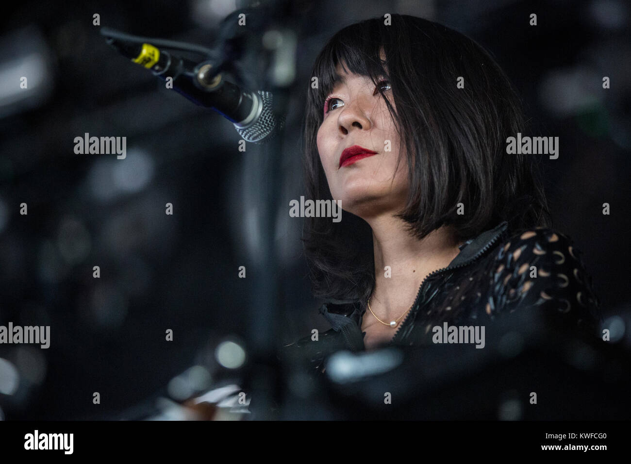 The American singer, songwriter and musician St. Vincent and performs a ...