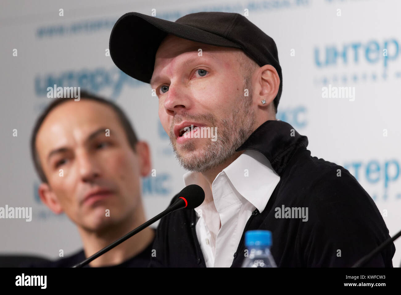 Choreographer Johan Kobborg (center) and designer Jerome Kaplan on the ...