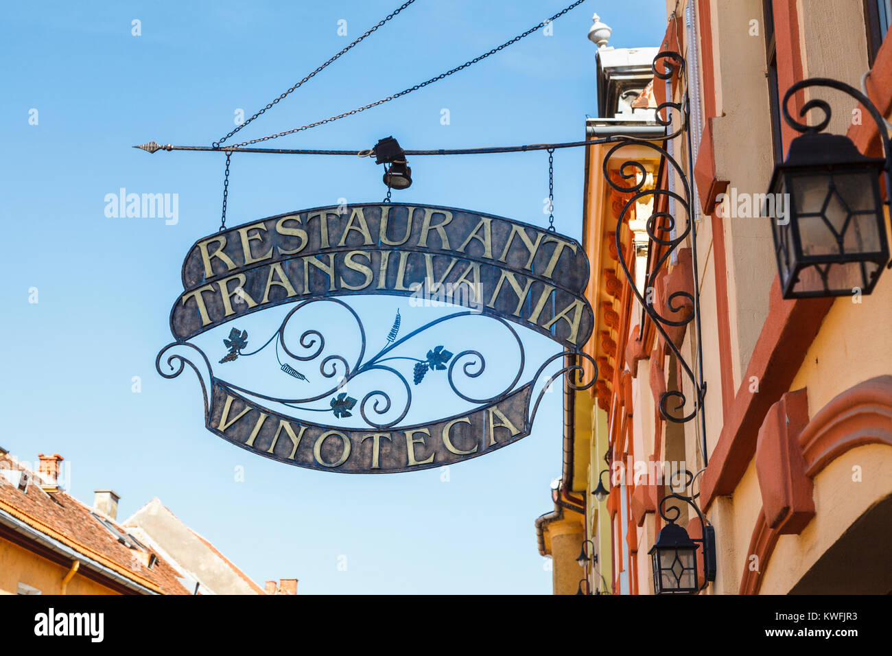 Sign outside of a building in romania hi-res stock photography and ...
