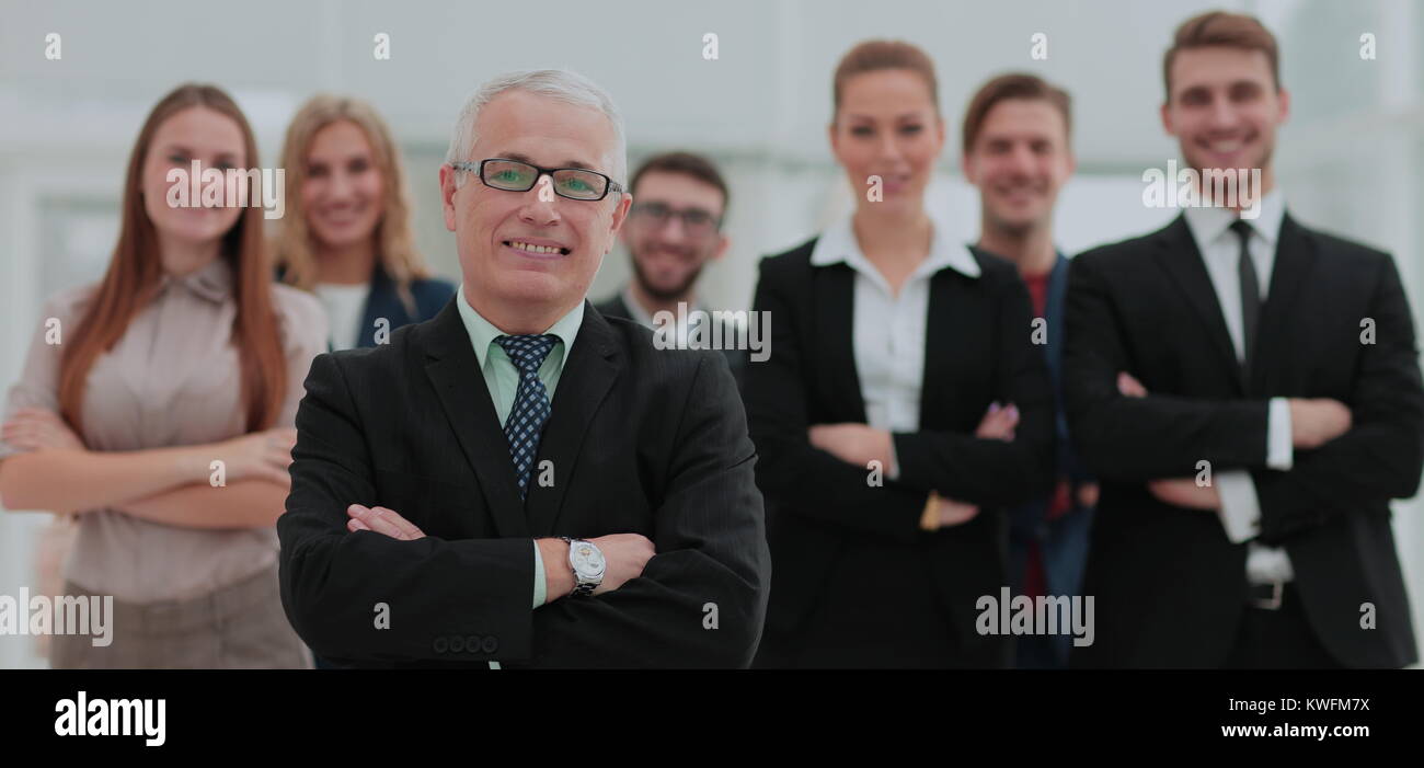 Group portrait of a professional business team looking confident Stock ...