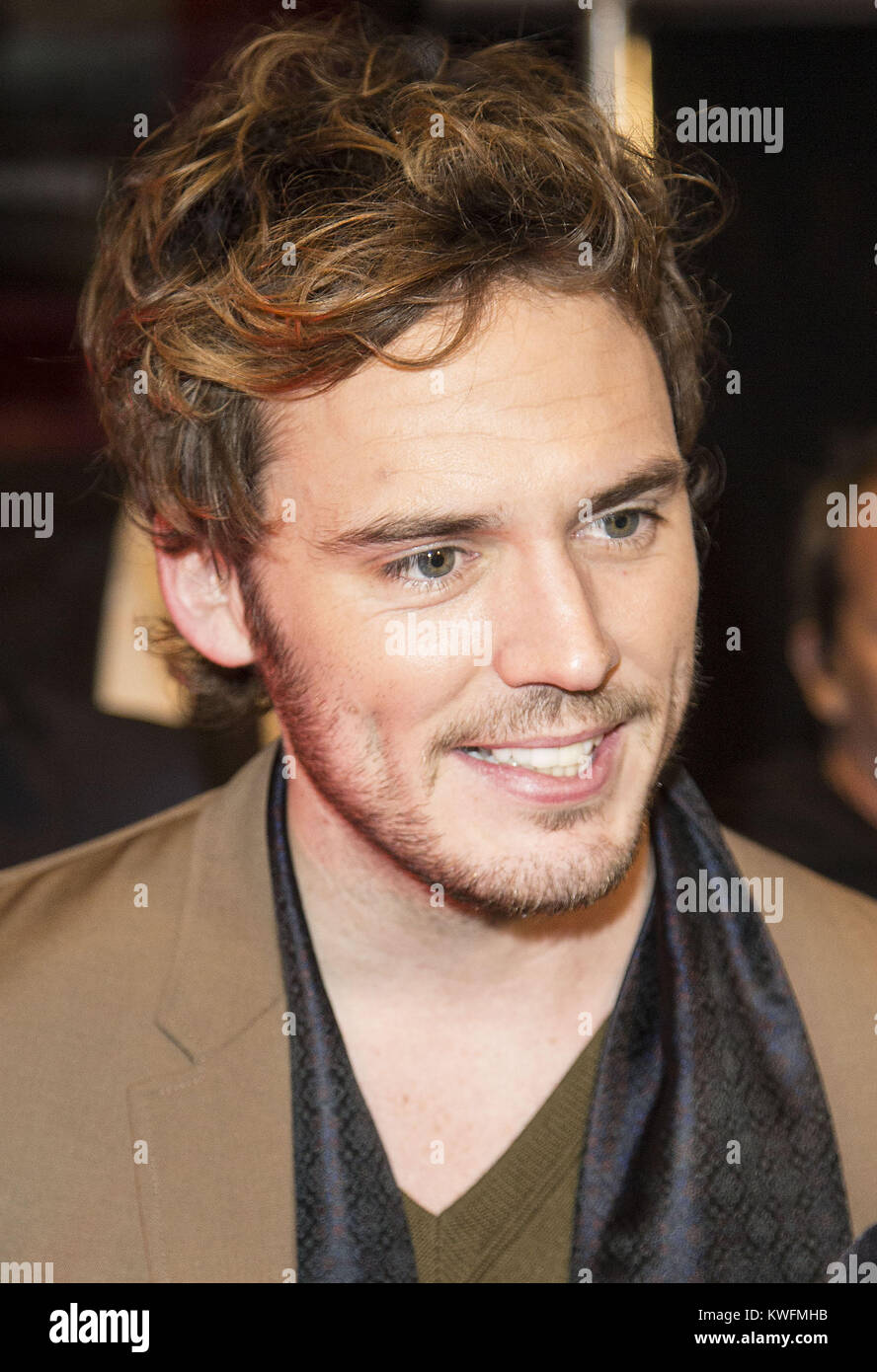MADRID, SPAIN - NOVEMBER 12: Actor Sam Claflin attends the 'The Hunger ...