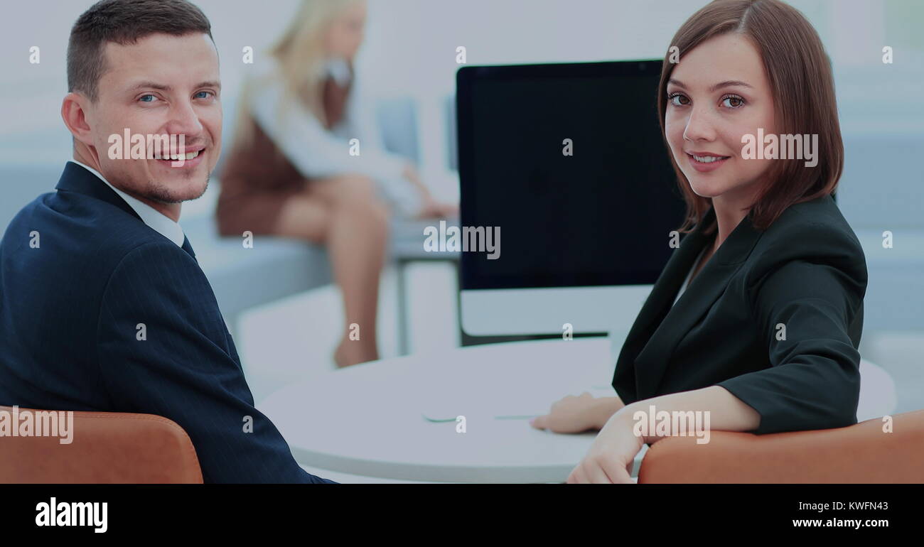 Business presentation on computer Stock Photo - Alamy