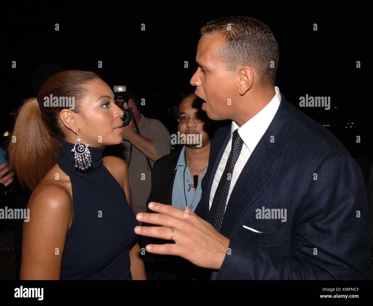 INDIAN CREEK, FL. JANUARY 21, 2006: Alex Rodriguez, aka A-Rod and wife ...