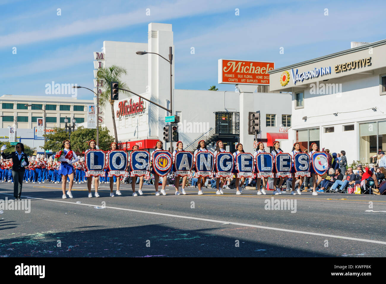 Pasadena, JAN 1: Los Angeles high school band show of the superb ...