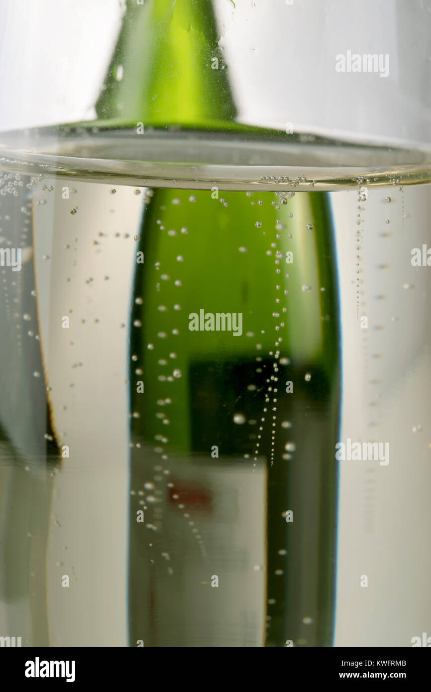 looking through champagne glass Stock Photo - Alamy