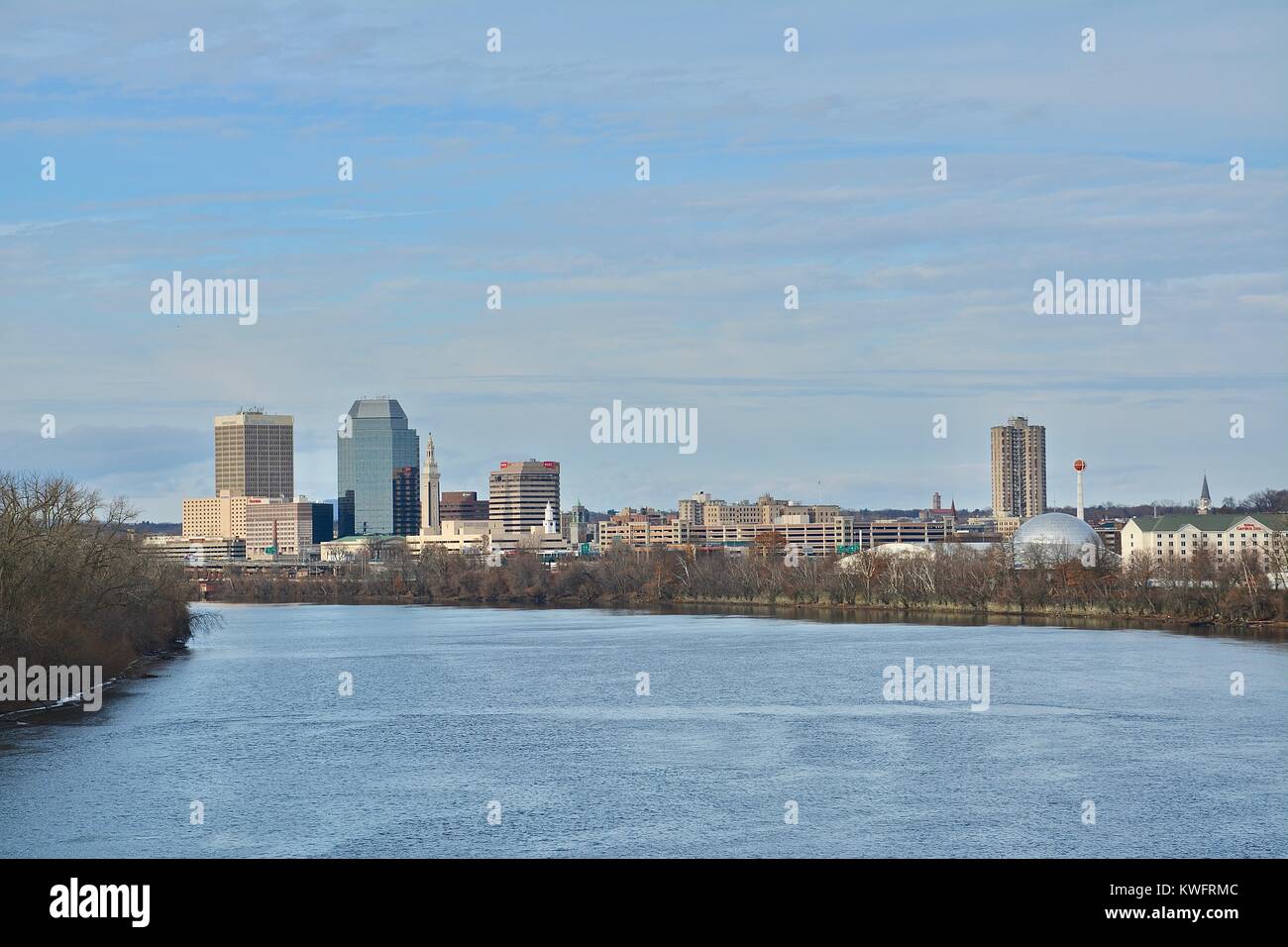 The Springfield Massachusetts skyline, showing the Metropolis of ...