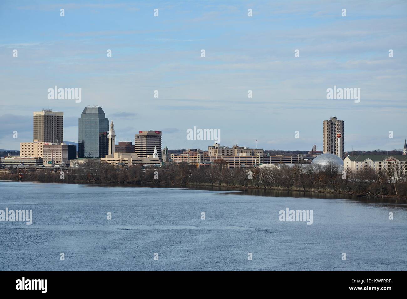 The Springfield Massachusetts skyline, showing the Metropolis of ...