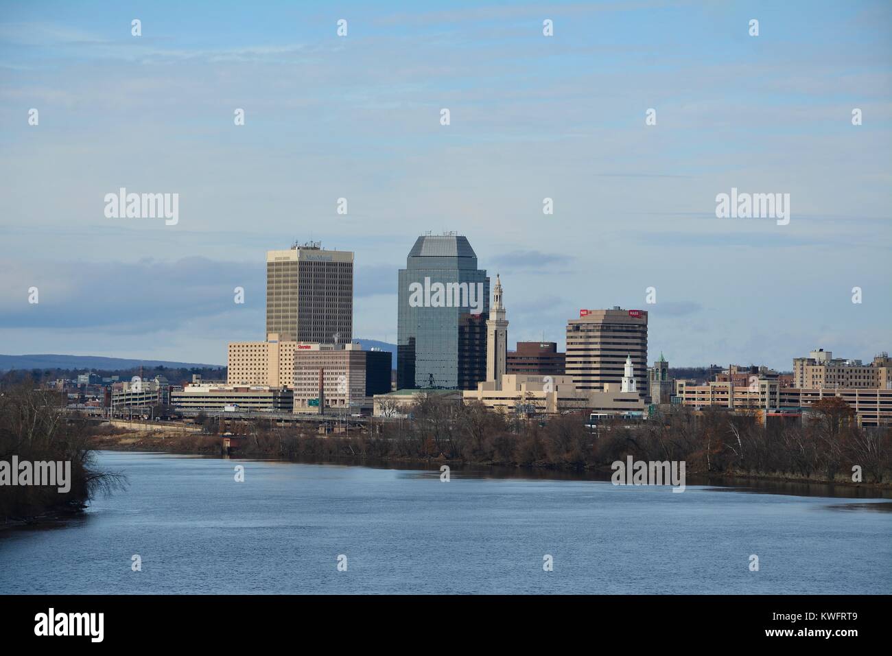 The Springfield Massachusetts skyline, showing the Metropolis of ...
