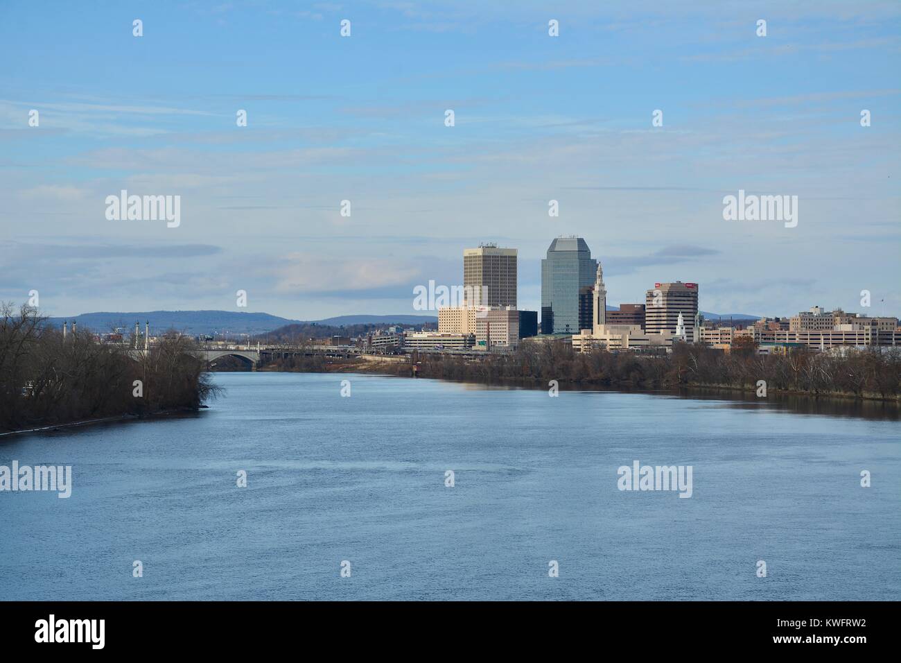 The Springfield Massachusetts skyline, showing the Metropolis of ...