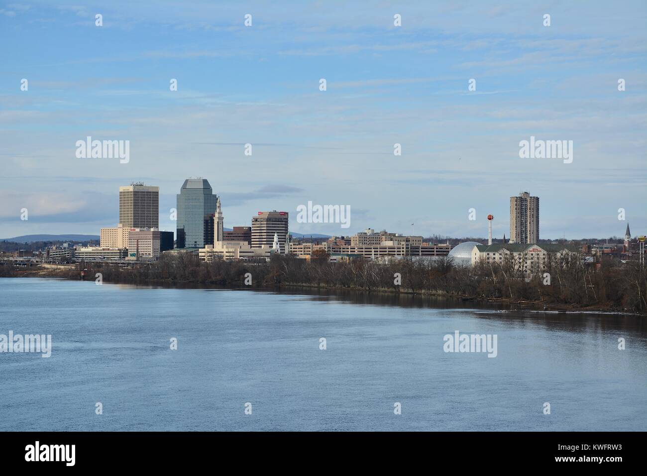 The Springfield Massachusetts skyline, showing the Metropolis of ...