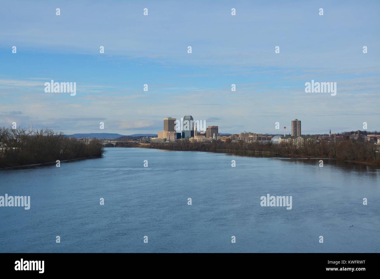 The Springfield Massachusetts skyline, showing the Metropolis of ...