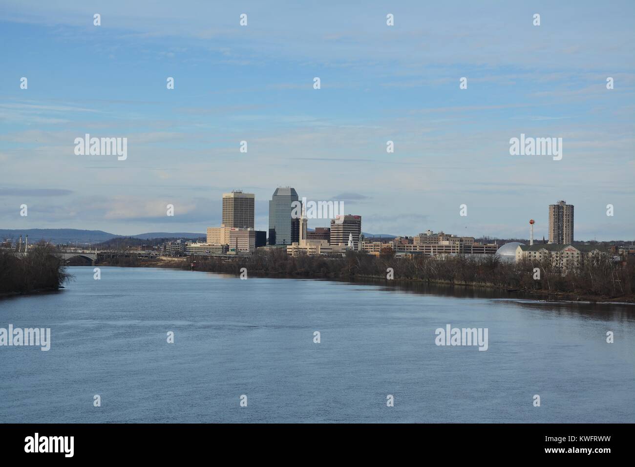 The Springfield Massachusetts skyline, showing the Metropolis of ...