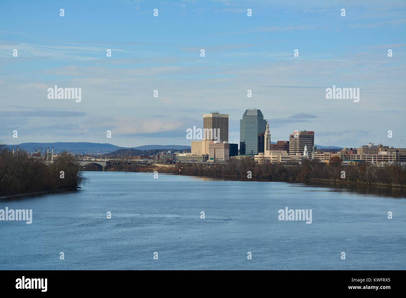 The Springfield Massachusetts skyline, showing the Metropolis of ...