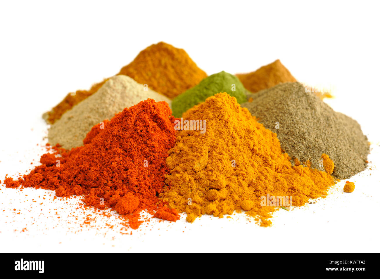 Herbs and spices crushed Cut Out Stock Images & Pictures - Alamy