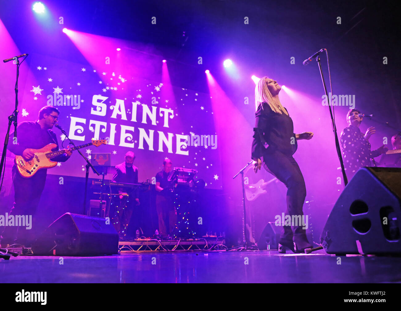 St Etienne Performing at Manchester O2 Ritz Featuring: St Etienne ...