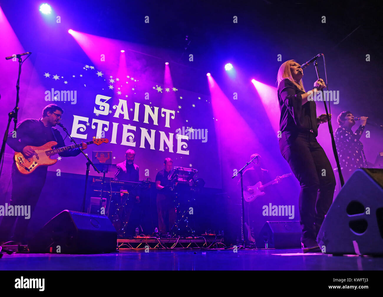 St Etienne Performing at Manchester O2 Ritz Featuring: St Etienne ...