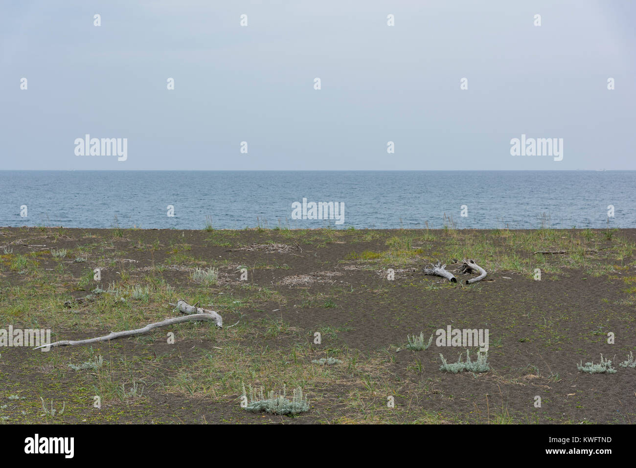Lake Saroma, view from Ryugudai Observatory, Yubetsu Town, Hokkaido ...