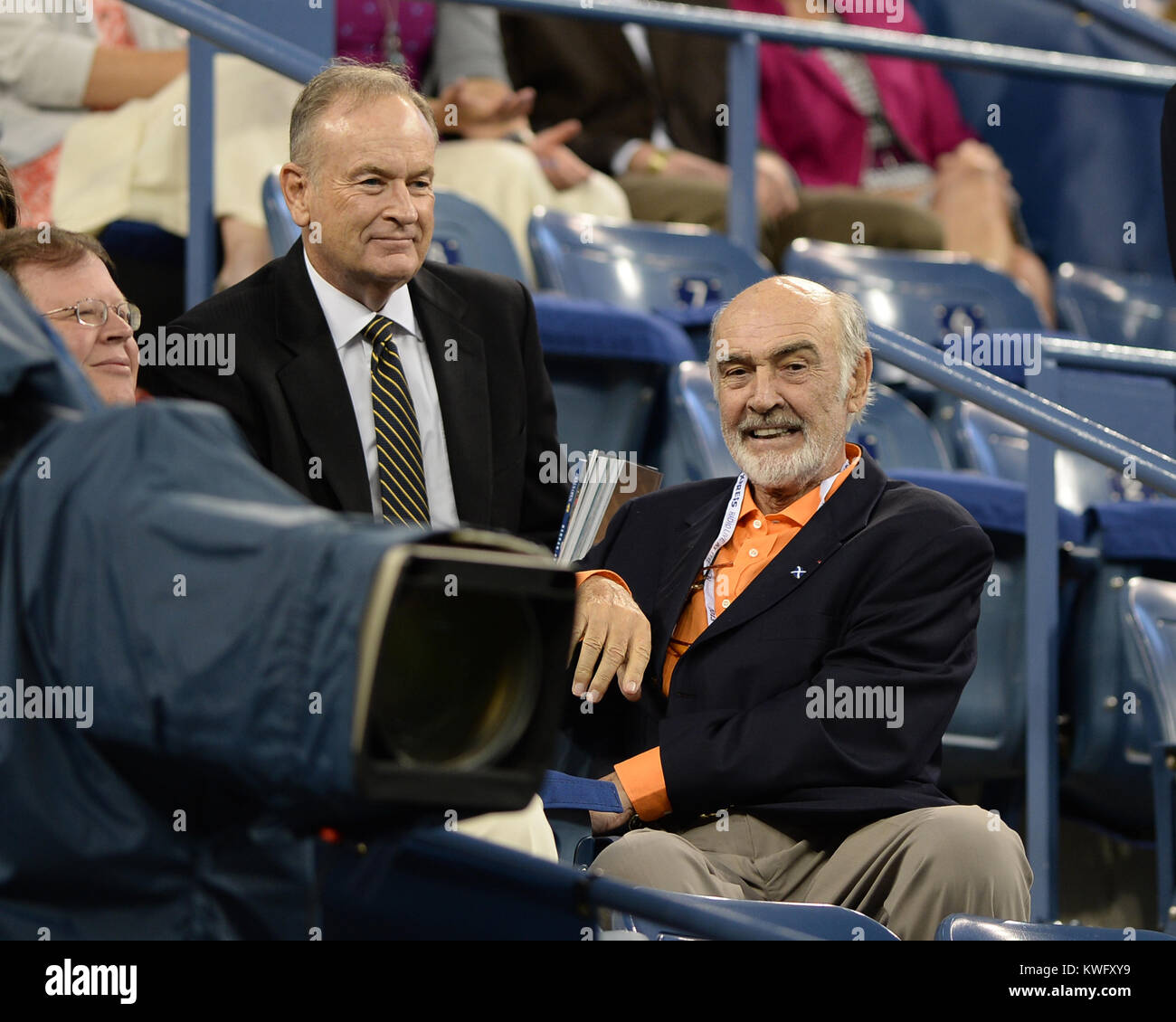 FLUSHING, NY - SEPTEMBER 05: Bill O'Reilly Sean Connery day eleven of ...