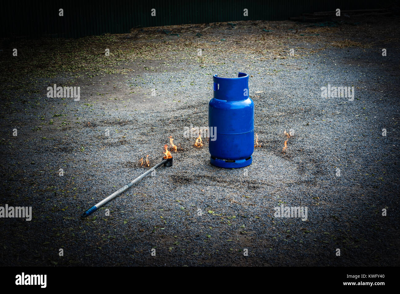 fire safety tank in the factory Practice a fire drill outdoor Many ...