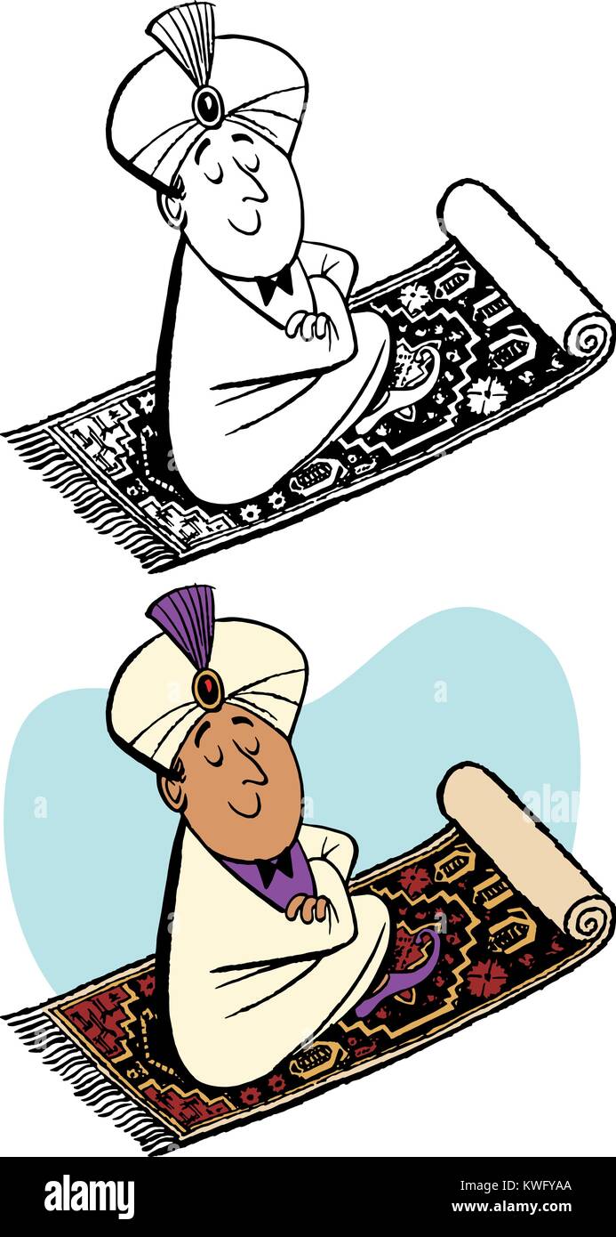 Flying Carpet Cartoon