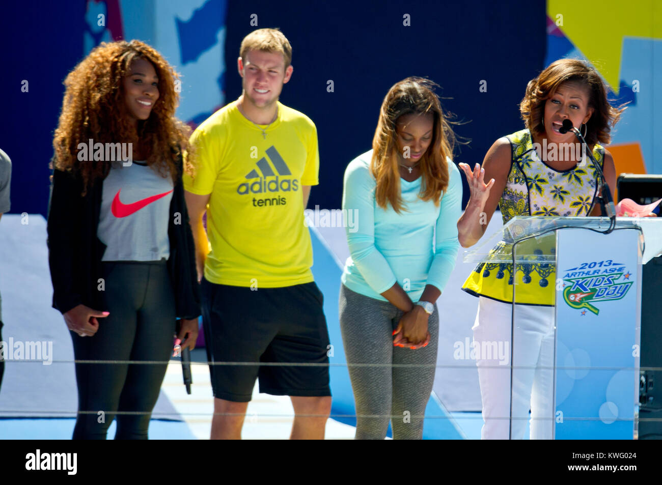 FLUSHING, NY - AUGUST 24: Michelle Obama Serena Williams attends Arthur ...