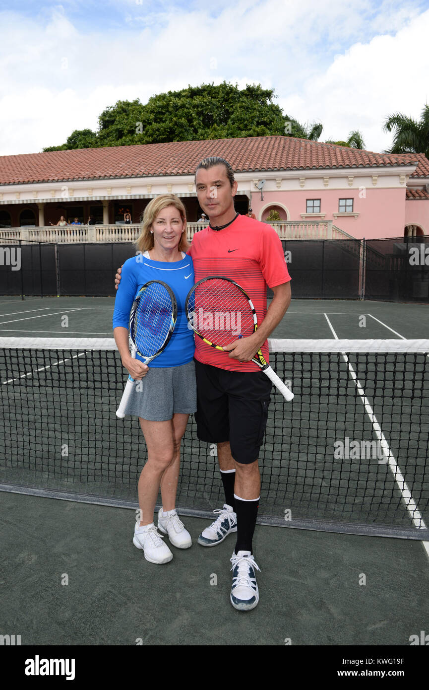 BOCA RATON, FL - NOVEMBER 15: Chris Evert Gavin Rossdale participates ...
