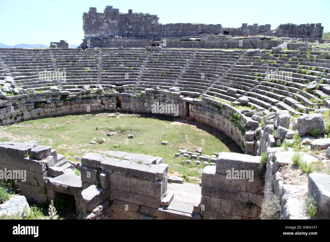 Ruins of theater in Xanthos, Turkey Stock Photo - Alamy