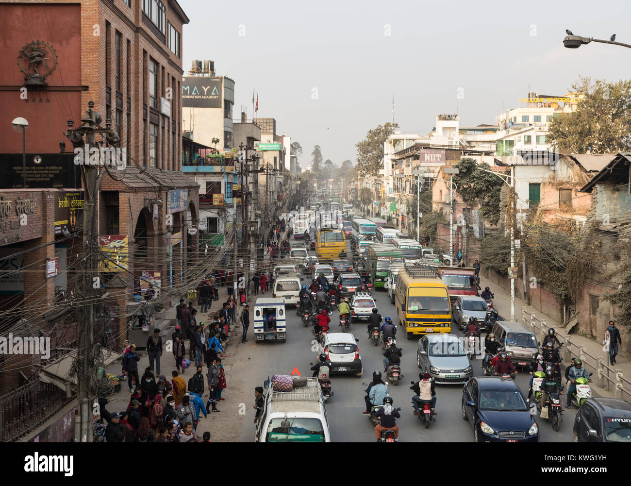 Kathmandu city life hi-res stock photography and images - Alamy