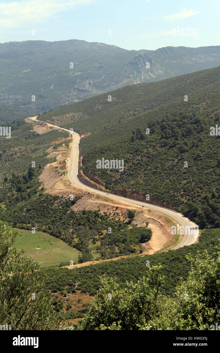 Dirt road and mountain in Turkey Stock Photo - Alamy