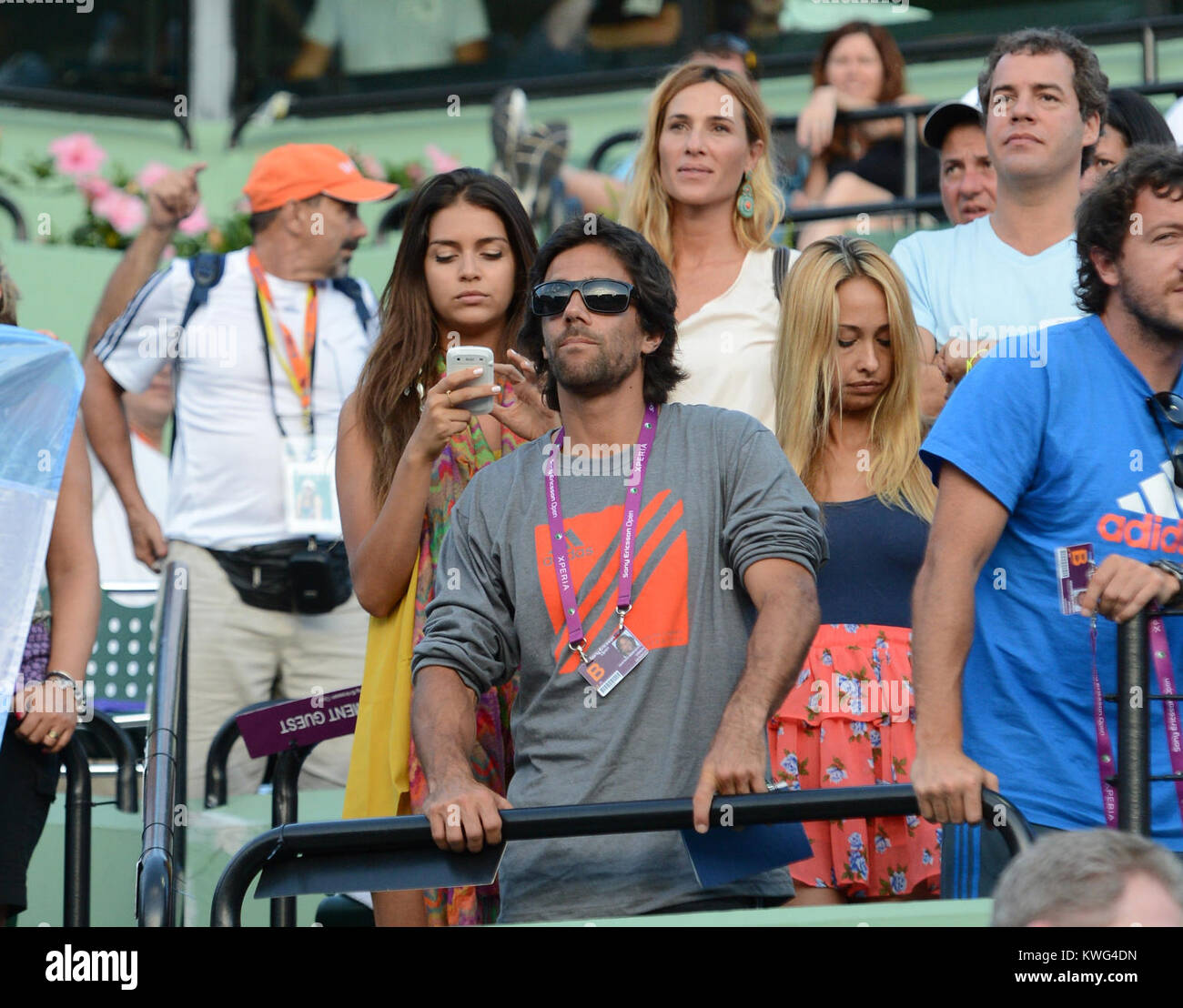 KEY BISCAYNE, FL - MARCH 27: Juan Monaco of Argentina defeats Andy ...