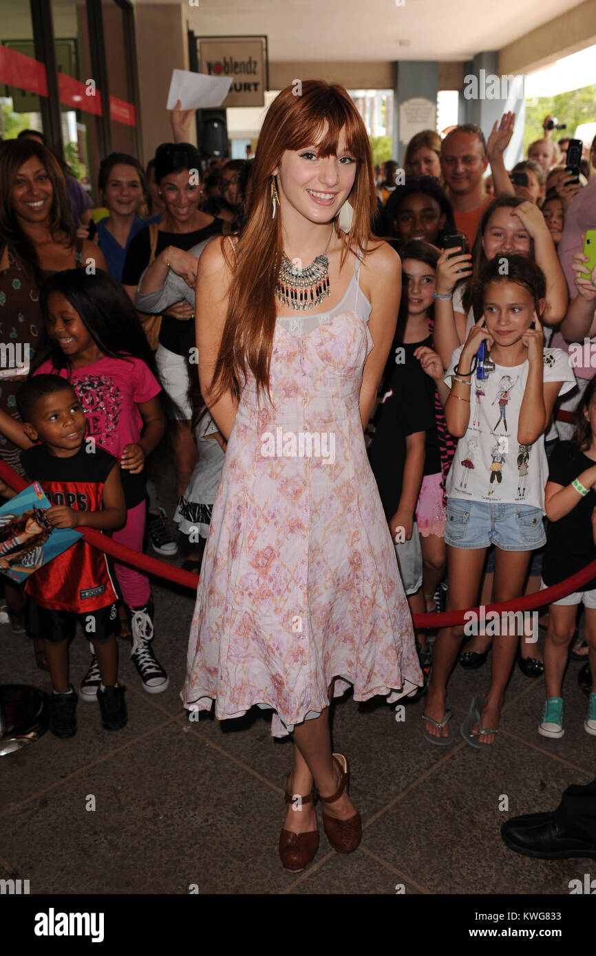 BOCA RATON, FL - AUGUST 27: Bella Thorne makes an appearance at ...