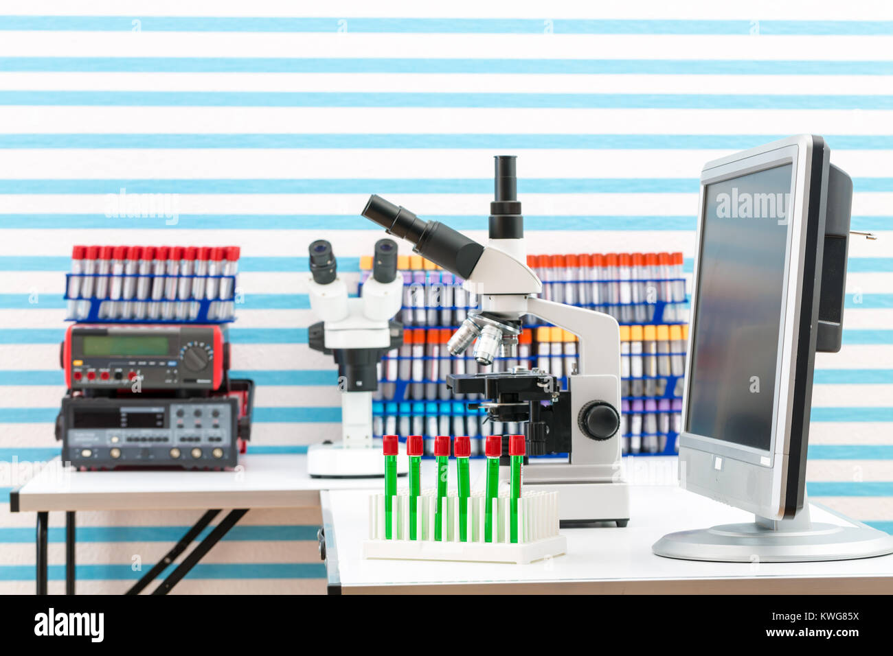 Laboratory equipment in medical laboratory Stock Photo - Alamy