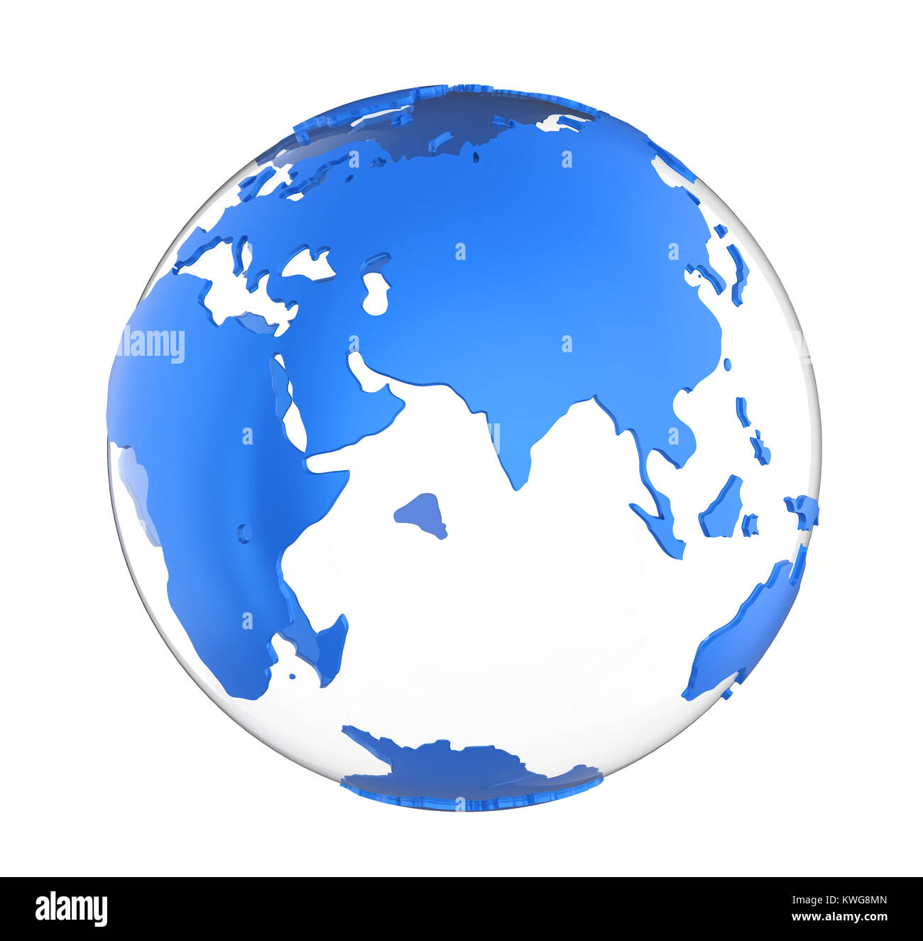 3d globe blue america south north ocean sea global hi-res stock ...