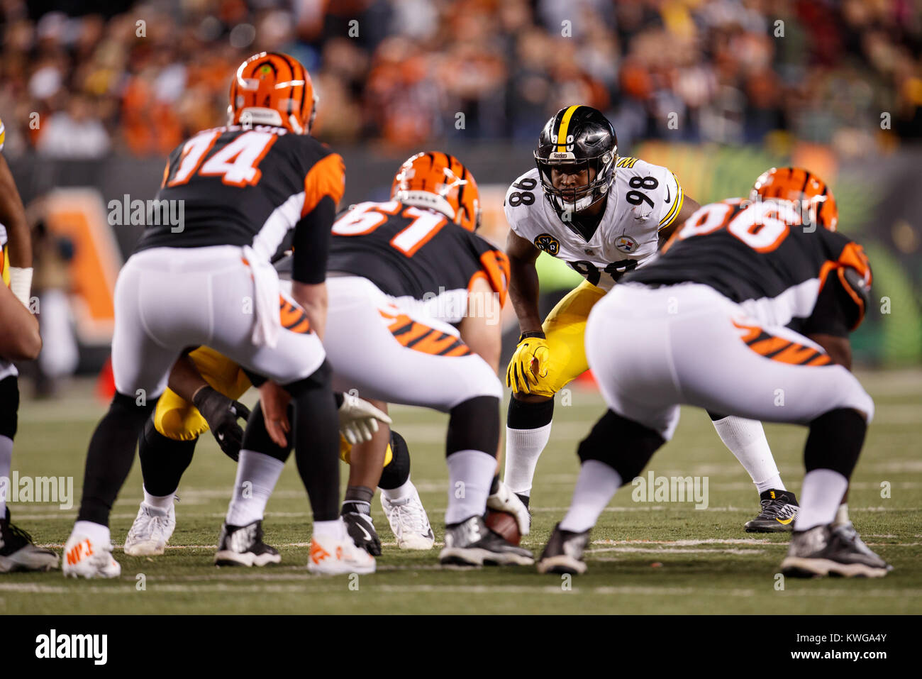 Cincinnati, OH, USA. 4th Dec, 2017. Pittsburgh Steelers inside ...