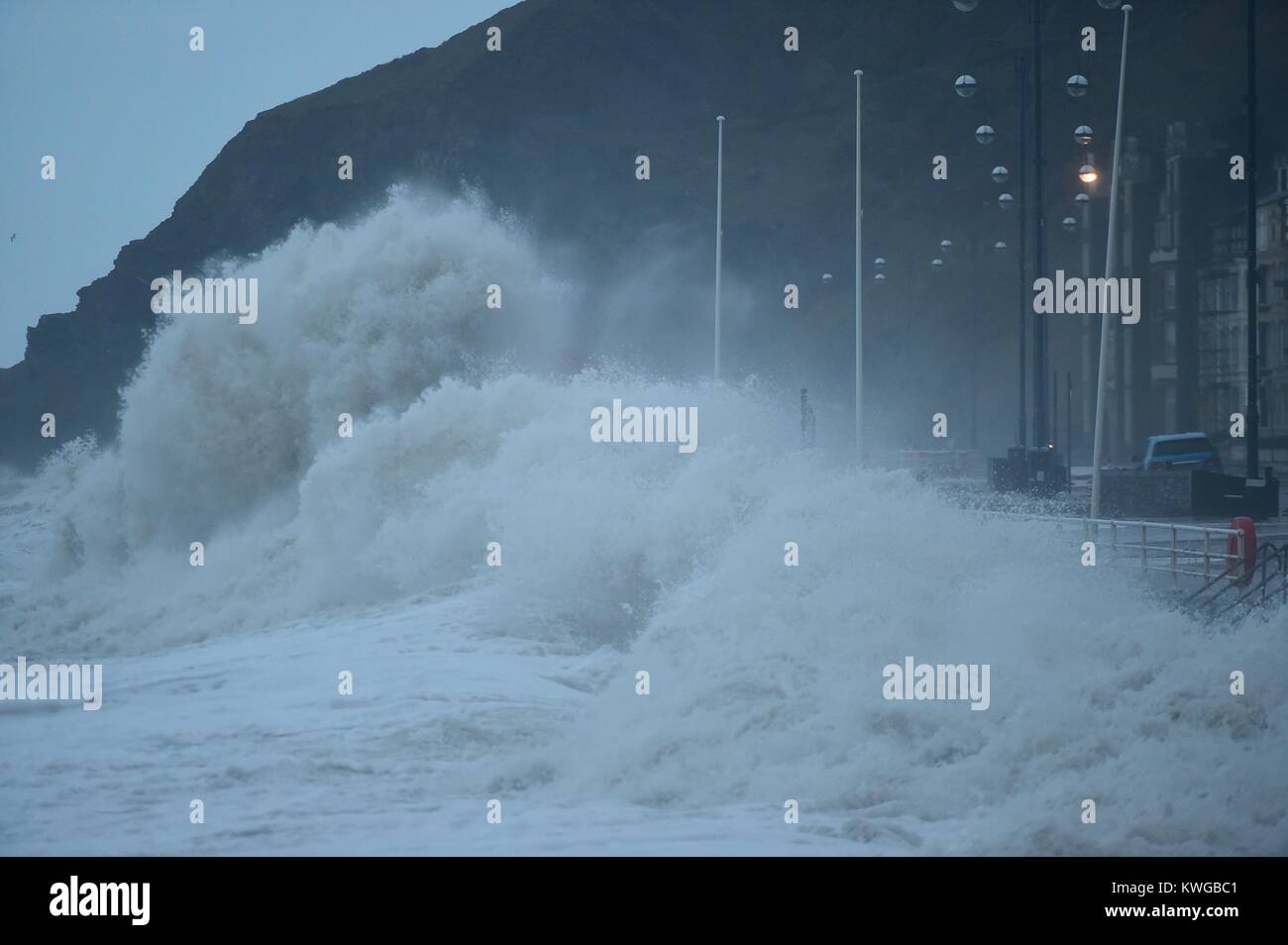 Aberystwyth Wales UK, Wednesday 03 January 2018 UK Weather : Storm ...