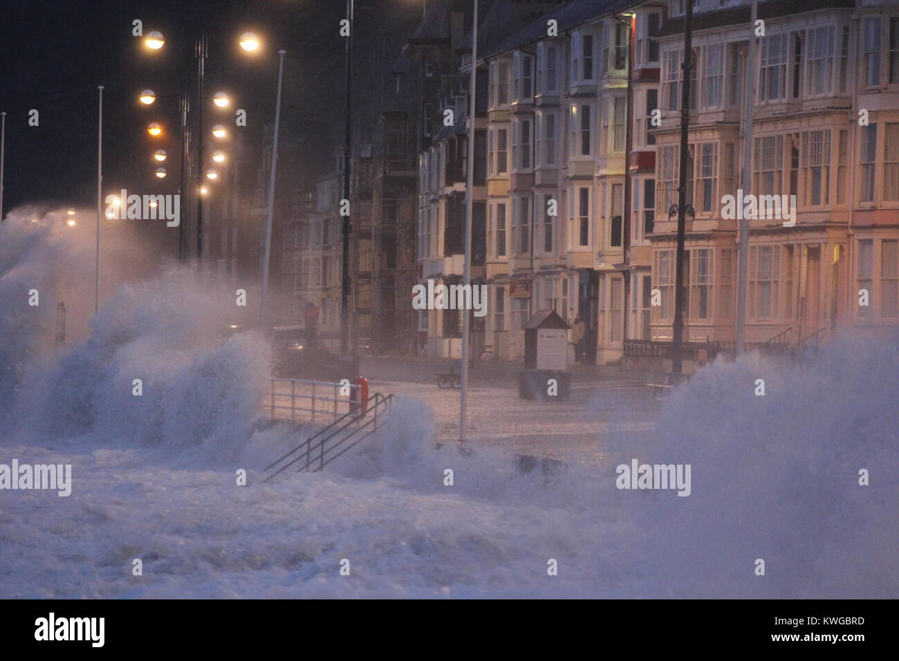 Aberystwyth Wales. 3rd Jan, 2018. UK Weather. Storm Eleanor hits the ...