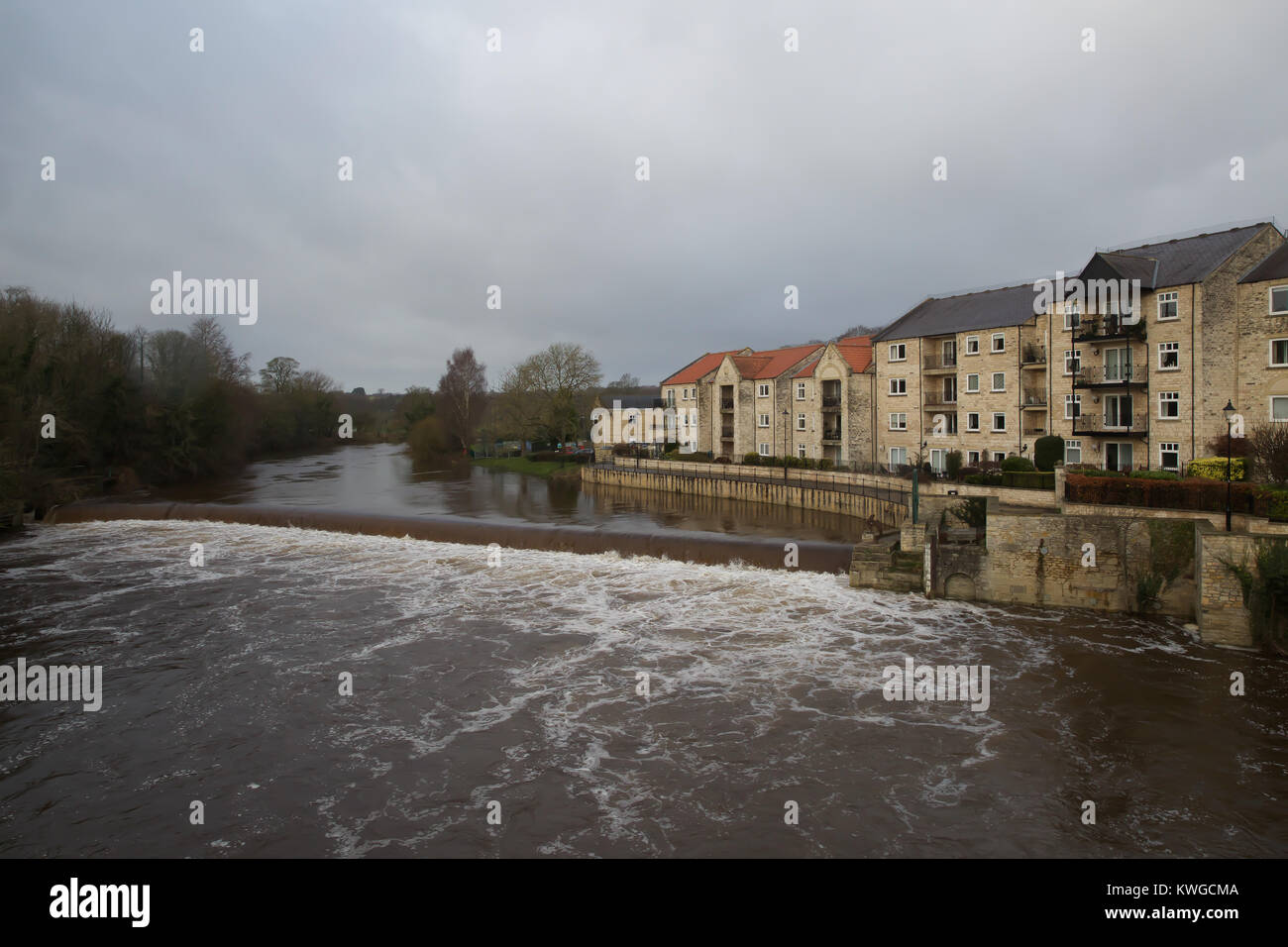 Wetherby, UK. 3rd Jan, 2018. Blue Calm weather after the storm at ...