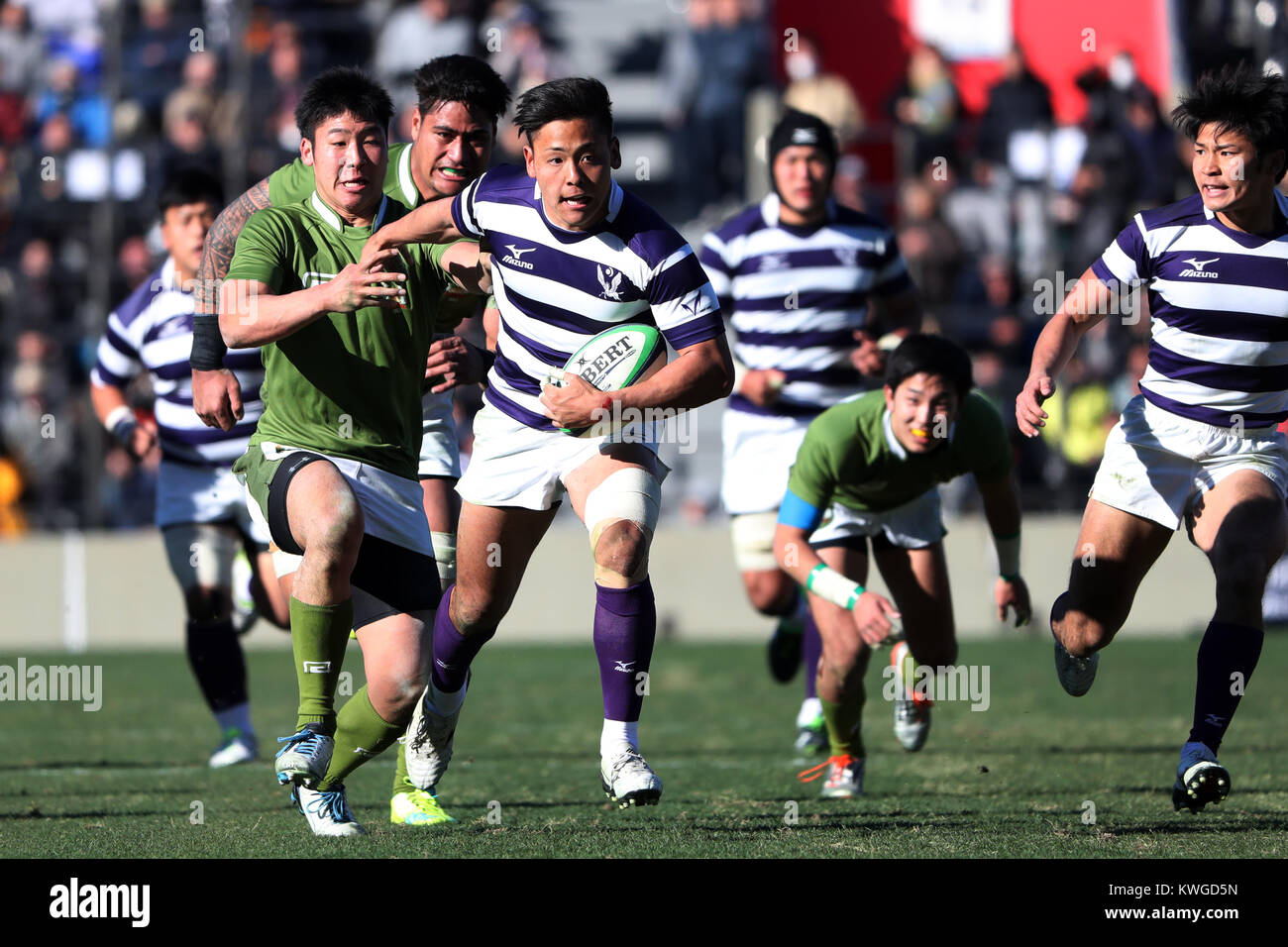 Tokyo, Japan. 2nd Jan, 2018. Taichi Takahashi (Meiji) Rugby : All-Japan ...