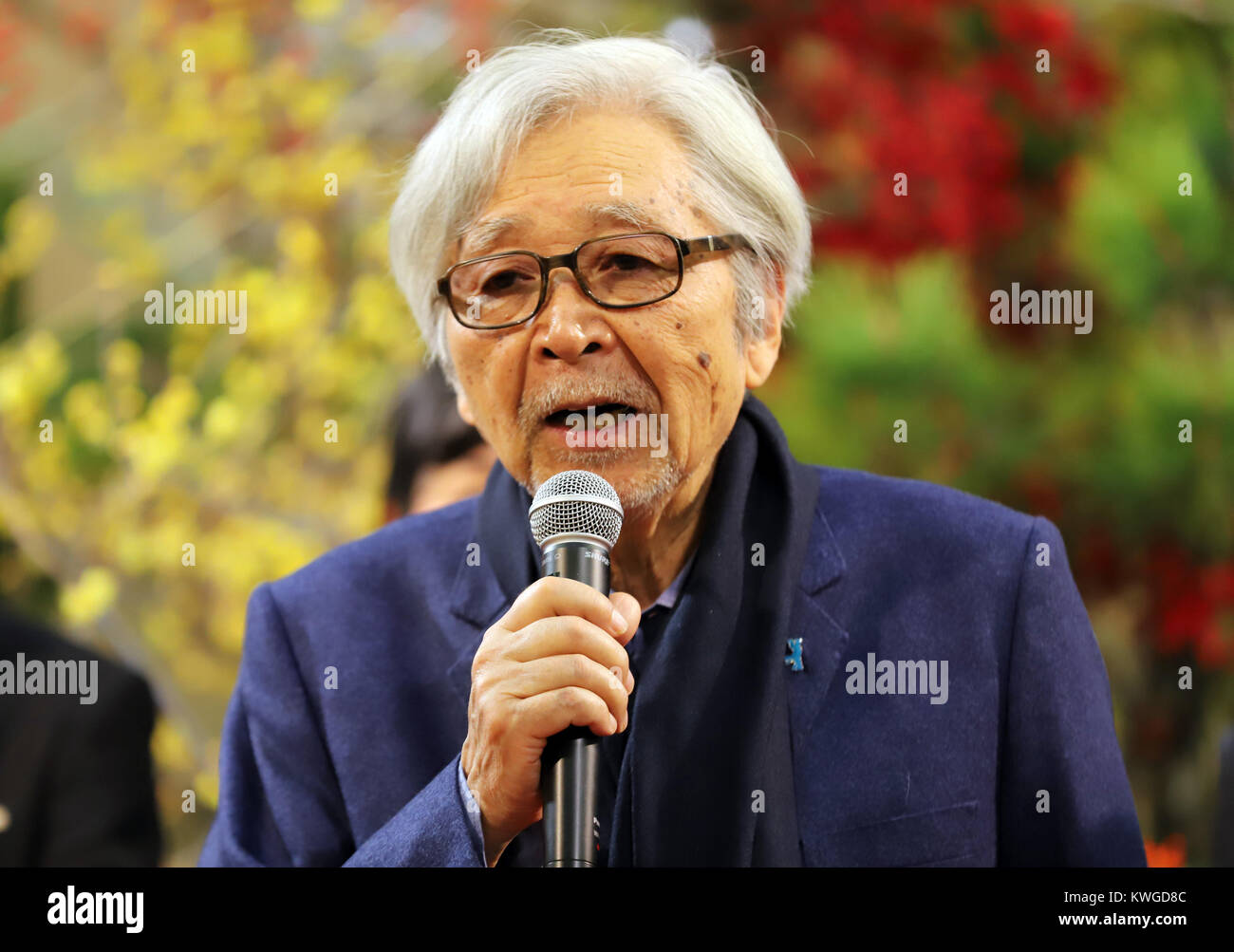 Tokyo, Japan. 2nd Jan, 2018. Japanese film director Yoji Yamada speaks ...