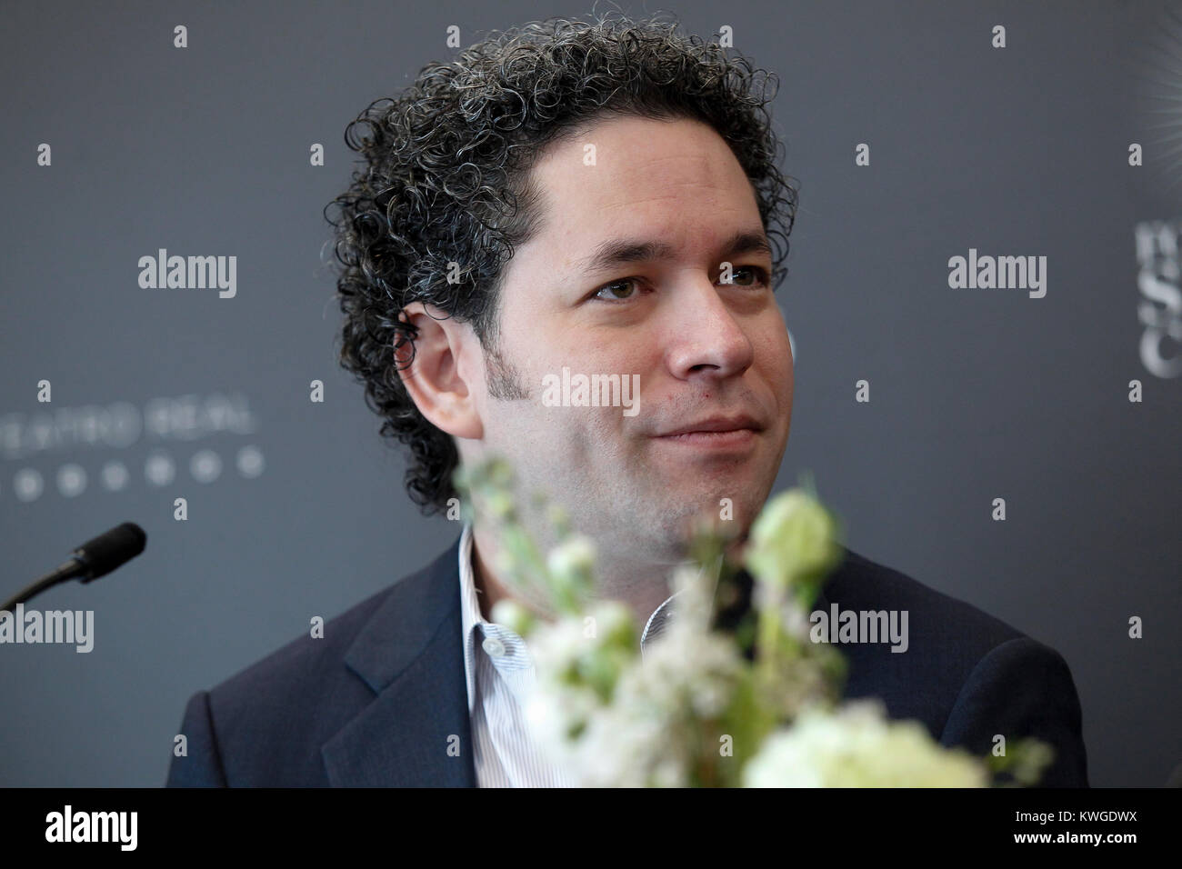 Madrid, Spain. 03rd Jan, 2018. Maestro Gustavo Dudamel, of Venezuela ...