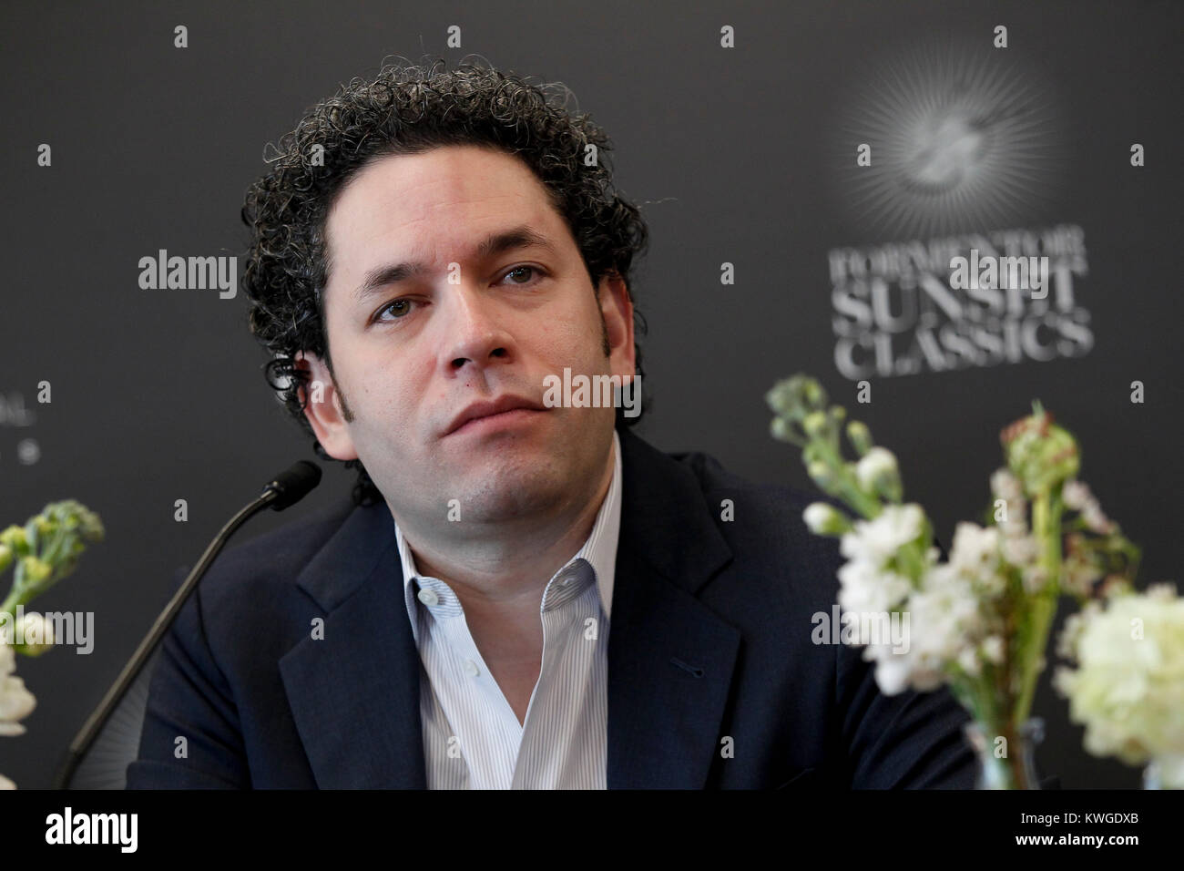 Madrid, Spain. 03rd Jan, 2018. Maestro Gustavo Dudamel, of Venezuela ...