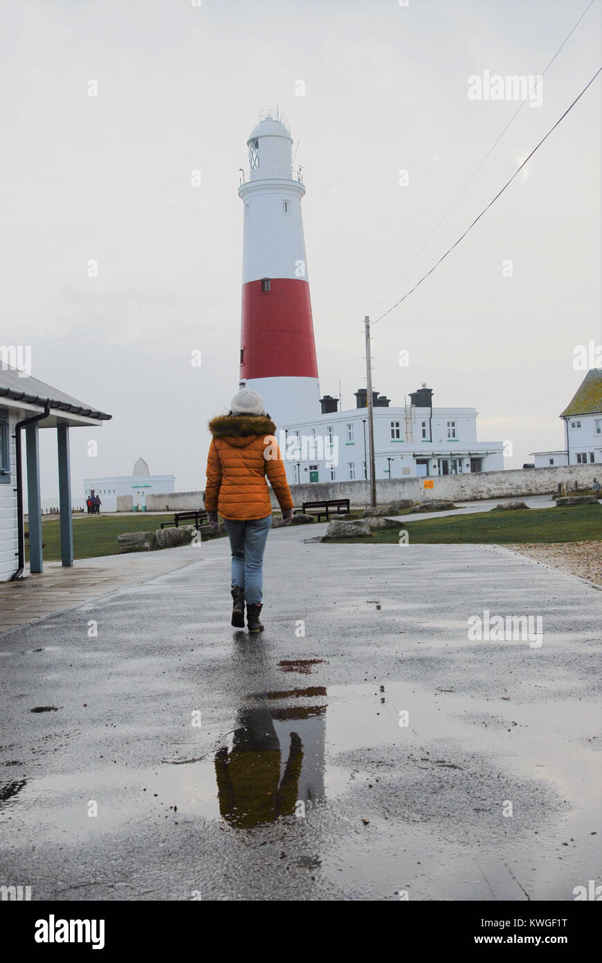 Portland Bill, Dorset. 3rd January 2018 - Puddles everywhere at ...