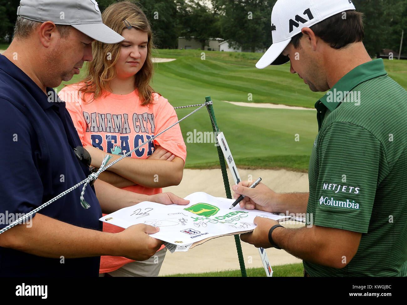 Silvis, Iowa, USA. 12th July, 2017. Former John Deere Classic champion ...