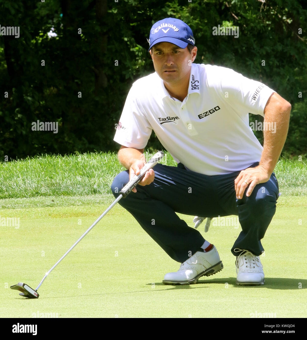 Silvis, Iowa, USA. 14th July, 2017. Golfer Kevin Kisner of Aiken, SC ...